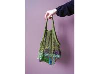 China Cotton String Shopping Bag Mesh Portable Reusable 35x40cm for Fruits Vegetables Storage for sale