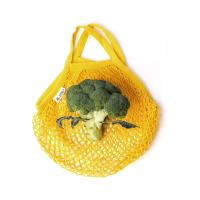 China Reusable Cotton Mesh Grocery Shopping Bag 35x40cm with Long Handles Eco Friendly for sale