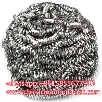 China Stainless Steel Scrubbers, Ideal for Cast Iron Pans for sale
