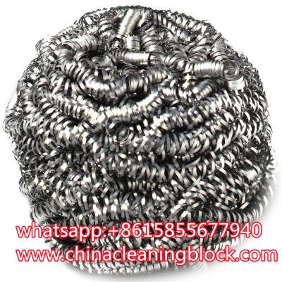 China Stainless Steel Scrubbers, Ideal for Cast Iron Pans for sale
