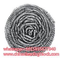 China Stainless Steel Scrubbers, Ideal for Cast Iron Pans for sale