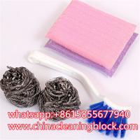 China Stainless Steel Scrubbers, Ideal for Cast Iron Pans for sale