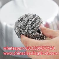 China Stainless Steel Scrubber Cleaning Stubborn Stains for sale