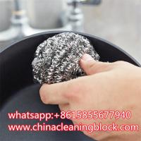 China Stainless Steel Scrubber Cleaning Stubborn Stains for sale