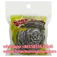 China 1.25 oz. Stainless Steel Scrubber - 12/Pack for sale