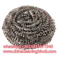 China Non-Rust Stainless Steel Scrubber 300 Series 72 Pack Kitchen Scouring Pad for sale