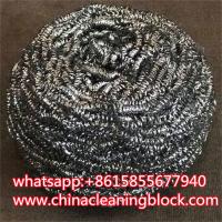 China X-Large Stainless Steel Scrubber 300 Series 72 Pack Non Rusting Scouring Pad for sale