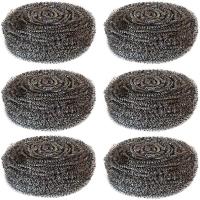 China Stainless Steel Scrubber 3 Pack 300 Series 18/8 Wire Non Rusting Kitchen Scourer for sale