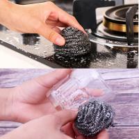 China Stainless Steel Scrubber 3 Pack 300 Series 18/8 Wire Non Rusting Kitchen Scourer for sale