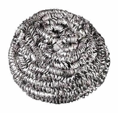 China Stainless Steel Scourer 30g Pack of 6 Heavy Duty Kitchen Scrubber Non Rust for sale