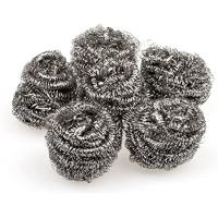 China Stainless Steel Scourers 300 Series 18-8 Wire Scouring Pads for Heavy Duty Kitchen Cleaning for sale