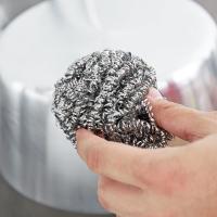 China Stainless Steel Scourers 300 Series 18-8 Wire Scouring Pads for Heavy Duty Kitchen Cleaning for sale