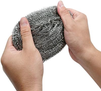 China Stainless Steel Scourers 300 Series 18-8 Wire Scouring Pads for Heavy Duty Kitchen Cleaning for sale
