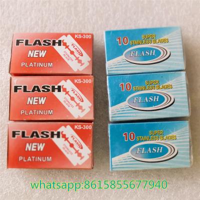 China Platinum Coated Stainless Steel Double Edge Razor Blades 100 Count for Safety Razors for sale