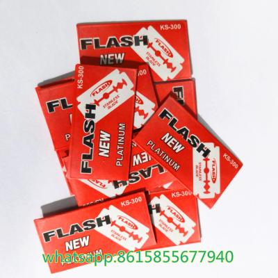 China Platinum Coated Stainless Steel Double Edge Razor Blades 100 Count for Men Shaving for sale