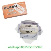 China Platinum Coated Stainless Steel Double Edge Razor Blades 100 Count Men Shaving for sale