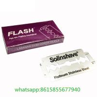 China Platinum Coated Stainless Steel Double Edge Razor Blades 100 Count Men Shaving for sale