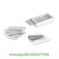 China Wholesale Custom Disposable Double Edge Safety Razor Blades 100 Count Platinum Coated Stainless Steel for sale