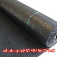 China PP Woven Landscape Fabric Weed Barrier Cloth 60gsm to 400gsm 0.5m to 6m Width for sale