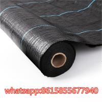 China PP Woven Landscape Fabric Weed Barrier 100gsm 1.6m Wide Anti Weed Mat Ground Cover for sale