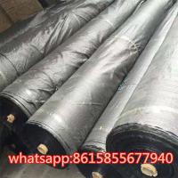 China PP Woven Landscape Fabric Weed Barrier 100gsm 1.6m Wide Anti Weed Mat Ground Cover for sale