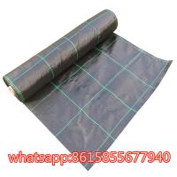 China PP Woven Weed Barrier 100m Roll 60-400gsm Black Anti Grass Landscape Fabric Ground Cover for sale