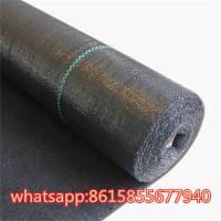China PP Woven Weed Barrier 100m Roll 60-400gsm Black Anti Grass Landscape Fabric Ground Cover for sale
