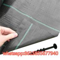 China PP Woven Weed Barrier 100m Roll 60-400gsm Black Anti Grass Landscape Fabric Ground Cover for sale