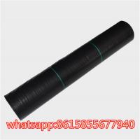China PP Woven Weed Barrier Mat 60gsm-400gsm 0.5m-6m Width Garden Ground Cover Fabric for sale