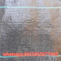 China PP Woven Weed Barrier Mat 60gsm-400gsm 0.5m-6m Width Garden Ground Cover Fabric for sale