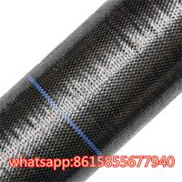 China PP Woven Weed Barrier Mat 60gsm-400gsm 0.5m-6m Width Garden Ground Cover Fabric for sale