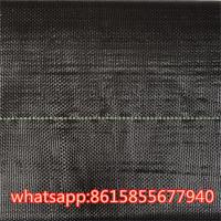 China PP Woven Weed Barrier Mat 60gsm-400gsm 0.5m-6m Width Garden Ground Cover Fabric for sale