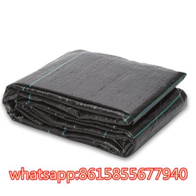 China PP Woven Weed Mat 60-400gsm Ground Cover Fabric for Garden Landscaping Weed Control for sale