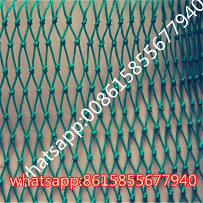 China PE Material Knotted Black Fishing Net for sale