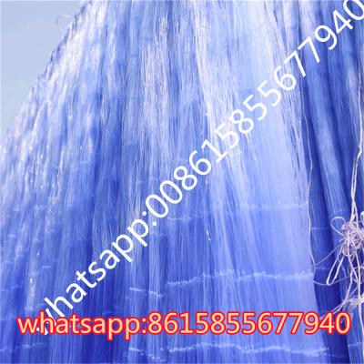 China Polyester Knotted Fishing Net 100m Length 50mm Mesh Size for sale