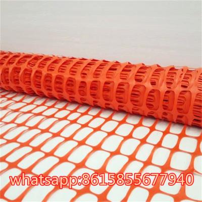 China Orange HDPE Safety Barrier Fence Mesh 1m x 50m UV Protected for sale