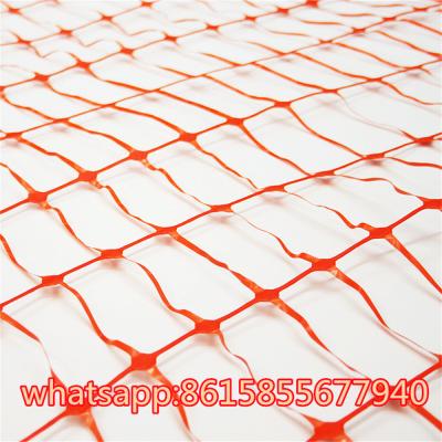 China 4x100ft 14lb Orange Oval HDPE Safety Snow Fence UV Protected Barrier Mesh for sale