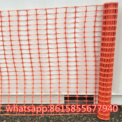China HDPE Barrier Mesh Fence 50m Roll UV Protected Orange Safety Netting 70-200gsm for sale