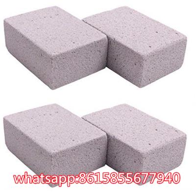 China Pumice Glass Grill Cleaning Brick Block 10x7x4 cm for Griddle Grease Removal for sale