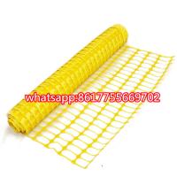 China PE UV Stabilized Safety Barrier Fence Mesh 1m x 50m Roll Orange Snow Fence for sale