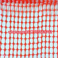 China High Visibility Orange PE Safety Barrier Fence 1m x 50m UV Stabilized Temporary Fencing for sale