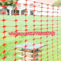 China High Visibility Orange PE Safety Barrier Fence 1m x 50m UV Stabilized Temporary Fencing for sale