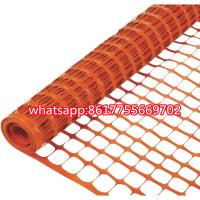 China High Visibility Orange PE Safety Barrier Fence 1m x 50m UV Stabilized Temporary Fencing for sale