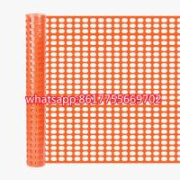 China PE UV Stabilized Plastic Barrier Fencing Mesh 1m x 50m Roll Safety Temporary Fence for sale