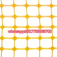 China PE UV Stabilized Plastic Barrier Fencing Mesh 1m x 50m Roll Safety Temporary Fence for sale