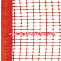 China PE UV Stabilized Plastic Barrier Fencing Mesh 1m x 50m Roll Safety Temporary Fence for sale