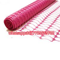 China 4x100 ft Heavy Duty PE Warning Barrier Fence UV Stabilized Safety Fencing for sale
