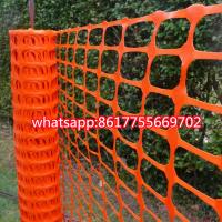China 4x100 ft Heavy Duty PE Warning Barrier Fence UV Stabilized Safety Fencing for sale