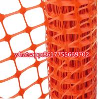 China Orange HDPE Safety Fence 1.2m x 50m UV Stabilized Warning Barrier Mesh for Construction Sites for sale