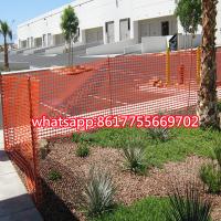 China Orange HDPE Safety Fence 1.2m x 50m UV Stabilized Warning Barrier Mesh for Construction Sites for sale